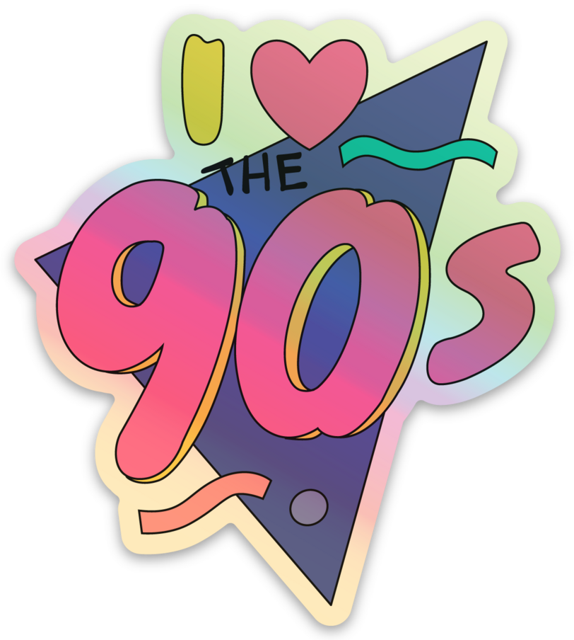 I Love the 90's Sticker – Maggie Moore Studio
