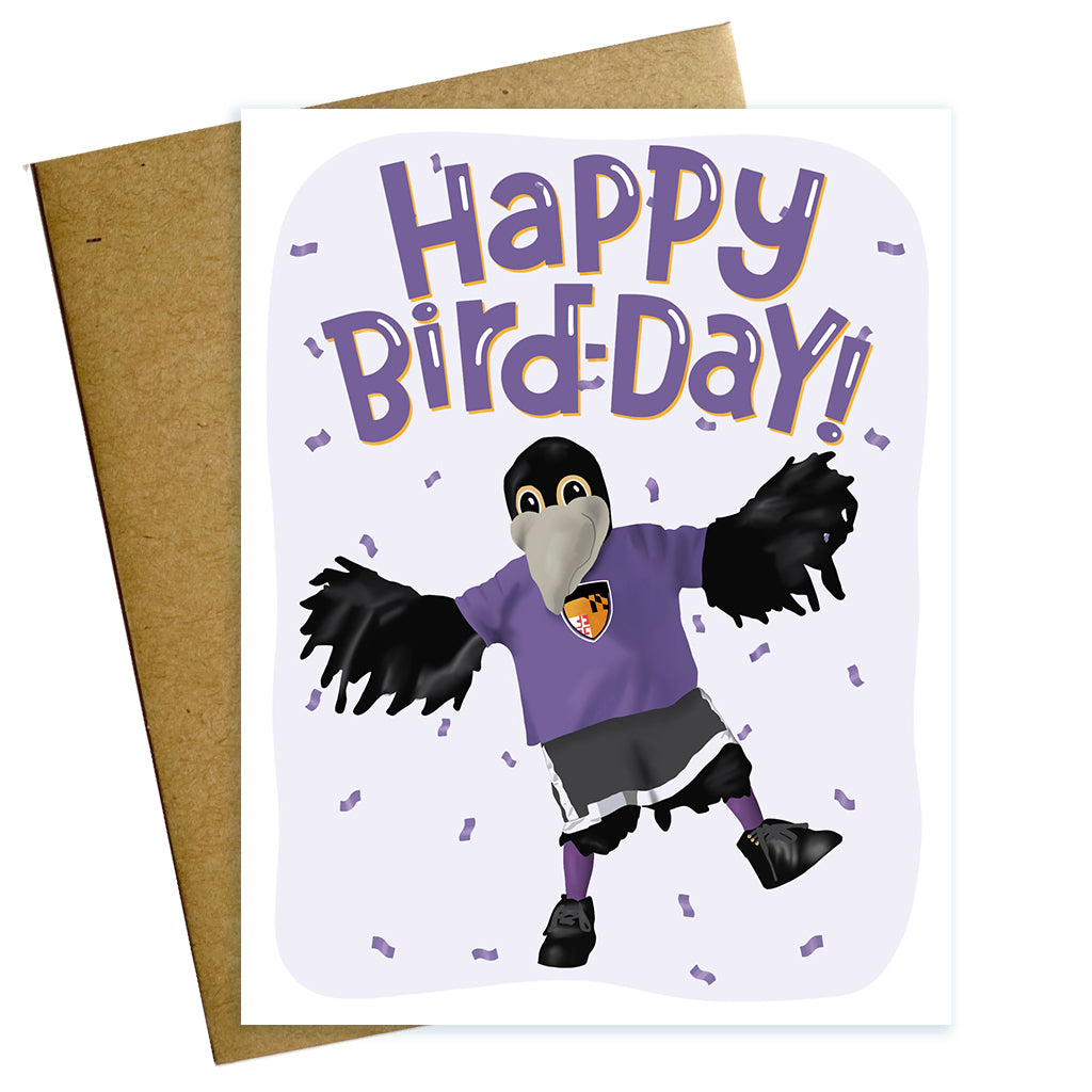Happy Bird-Day Baltimore Ravens Birthday Card – Maggie Moore Studio